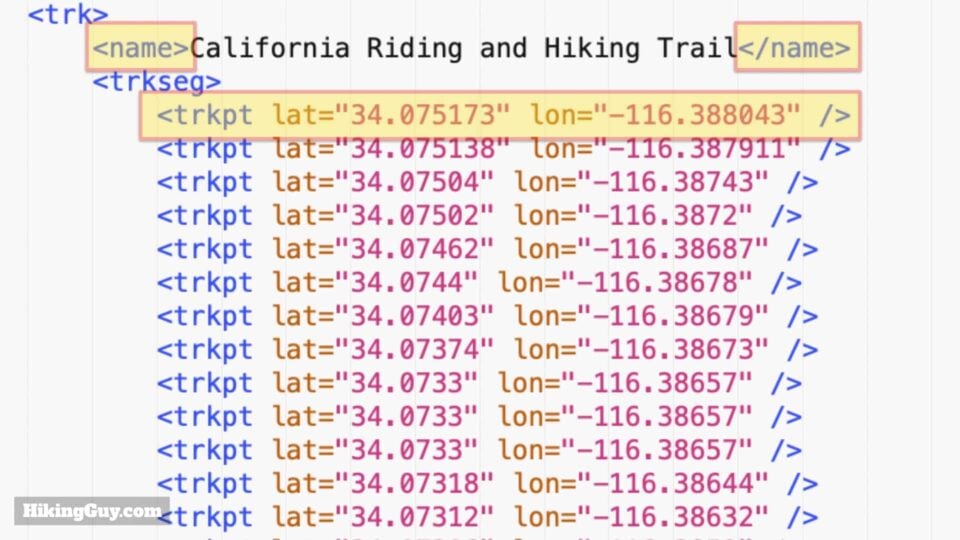 What is a GPX File? - HikingGuy